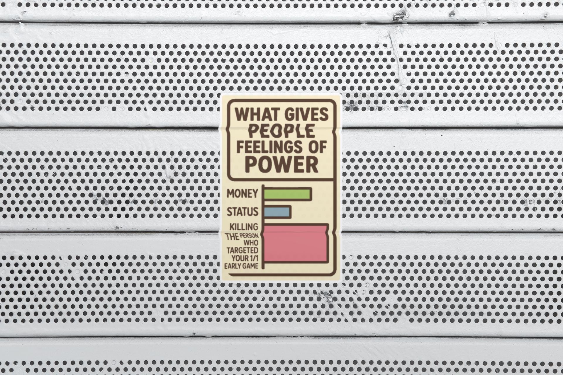 Feelings of Power – Salt Chart MTG Revenge Meme Sticker - Etsy