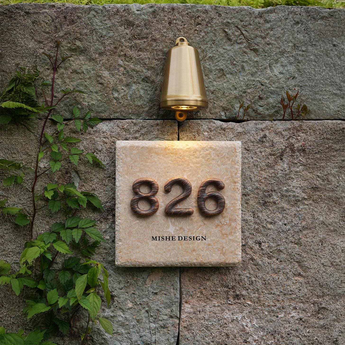 Stone Identification House Number|customizable Base Plate Made of ...