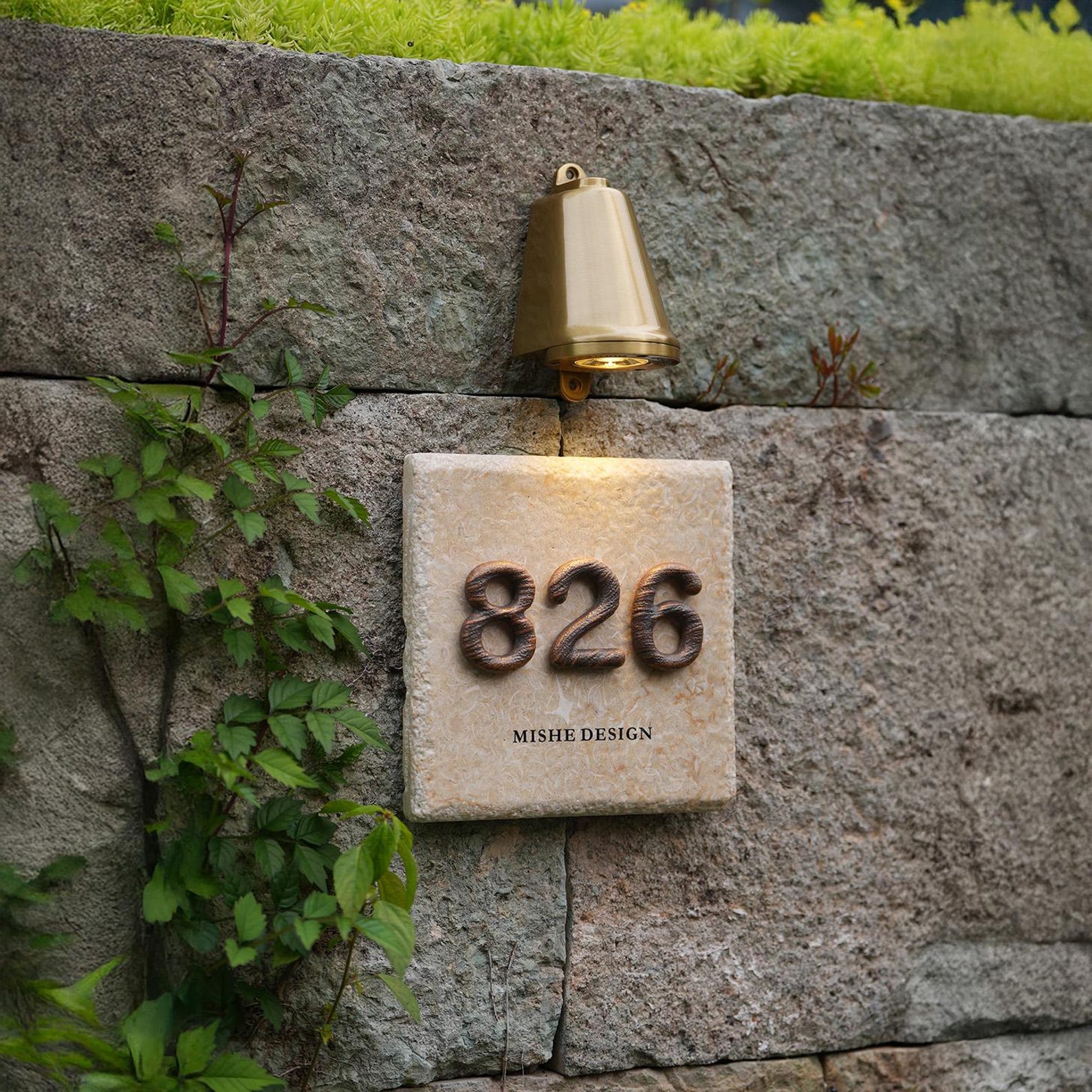 Stone Identification House Number|customizable Base Plate Made of ...
