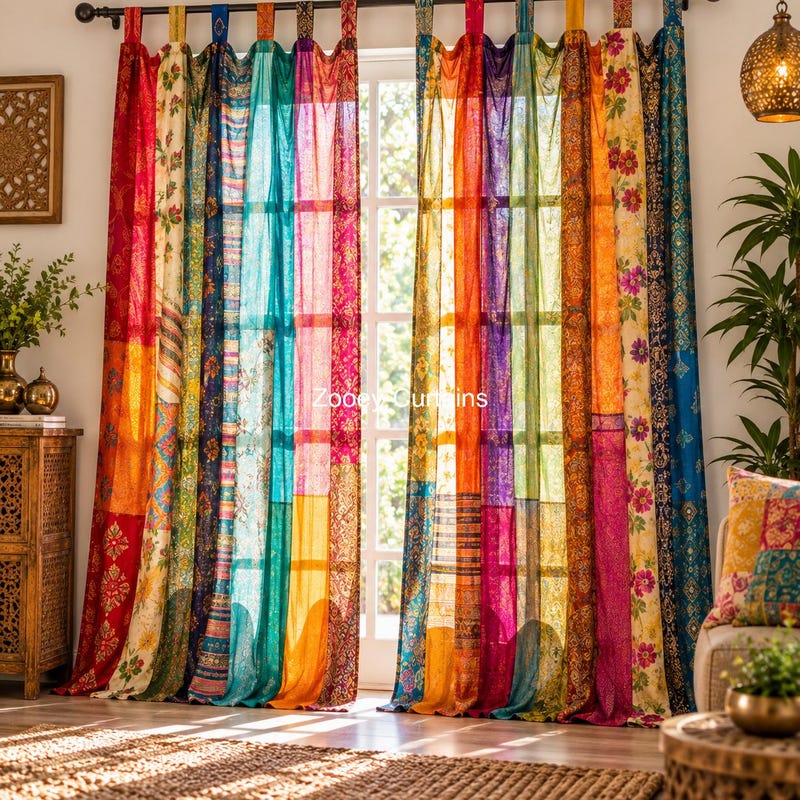 Hessian Vintage Curtains - Etsy UK