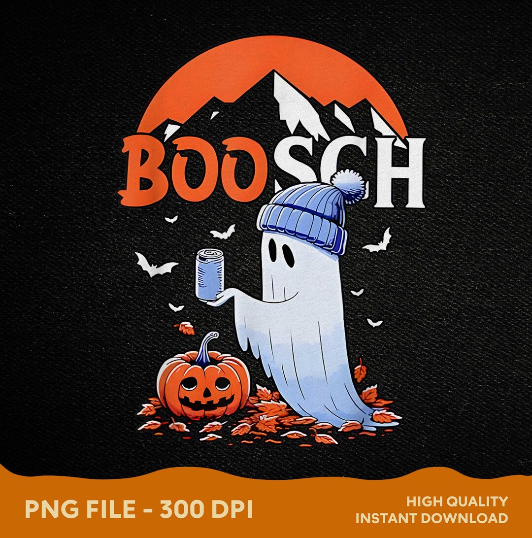 Boosch Halloween Ghost Digital File for Spooky Season Projects - Etsy