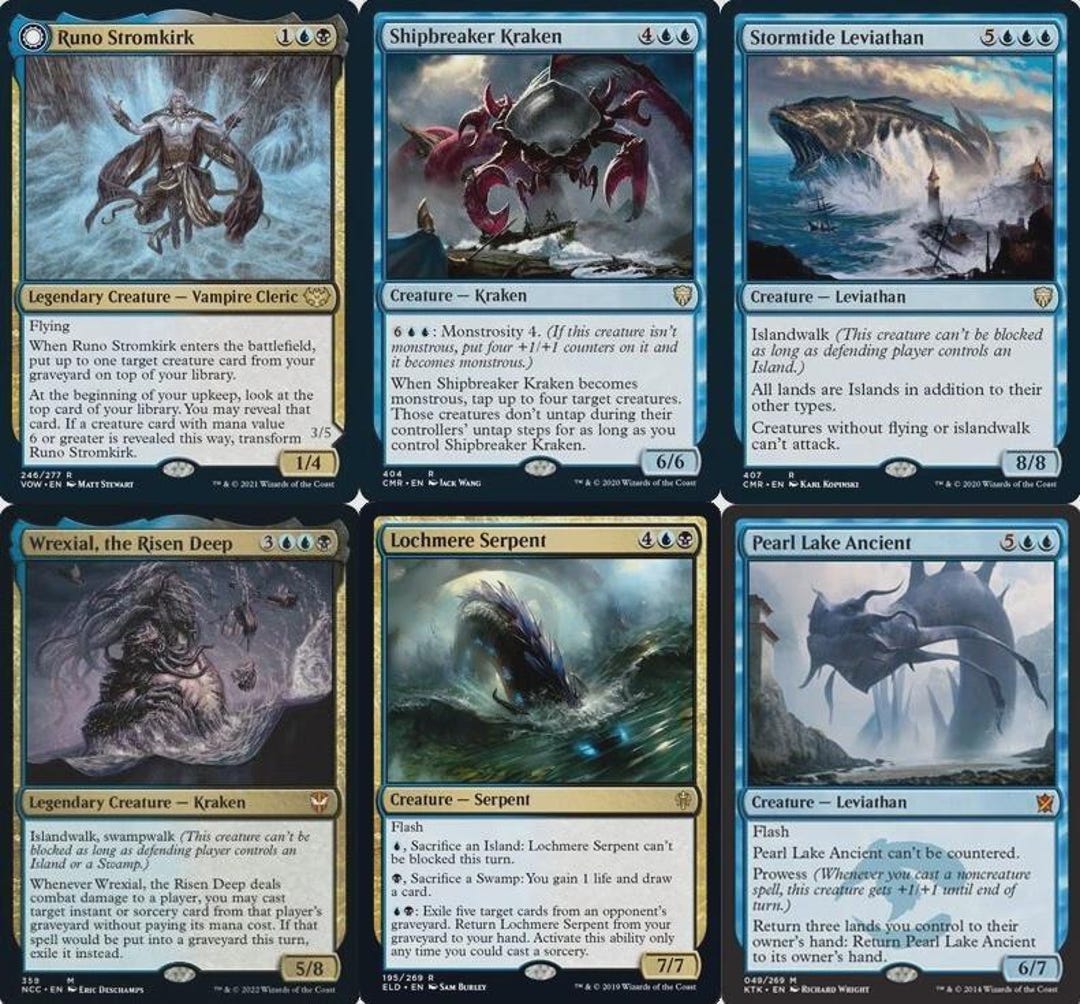 MTG Commander EDH Deck Runo Stromkirk 100 Cards Sea Creatures Custom ...