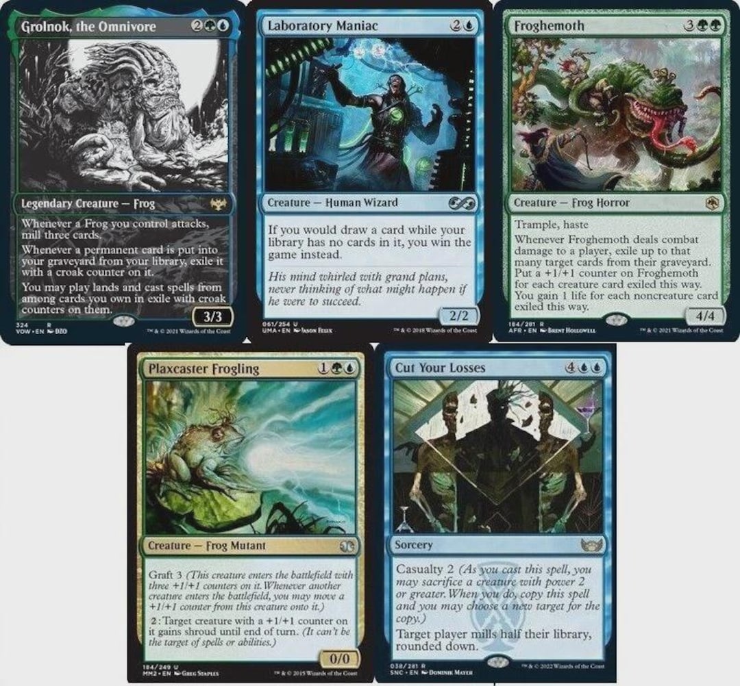 Frog Tribal Commander EDH Deck - Grolnok, the Omnivore Mill MTG Magic ...