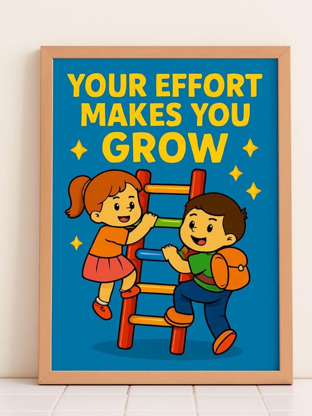 Growth Mindset Classroom Poster: Motivational Kids Wall Art (PNG) - Etsy