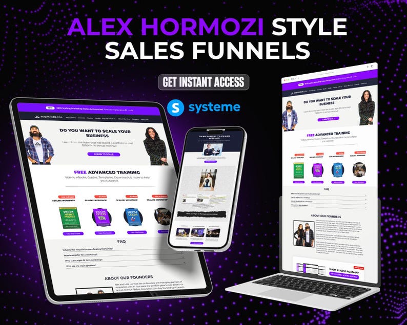 System.io Funnel Template Inspired by Alex Hormozi | 100M MONEY MODELS ...
