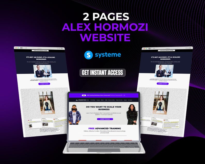 System.io Funnel Template Inspired by Alex Hormozi | 100M MONEY MODELS ...