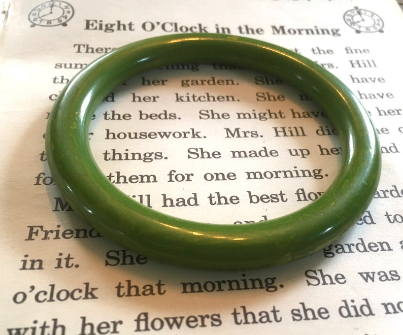 Vintage Avocado Marbled Bakelite Bangle Bracelet Vintage - Etsy