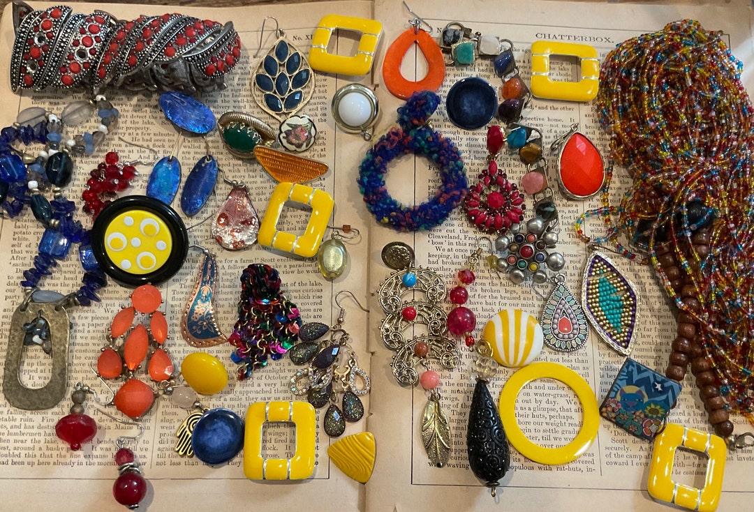 Mixed Bright Colorful Craft Jewelry Findings Inspiration Lot Creative ...