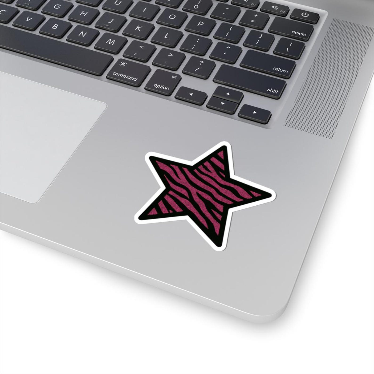 Y2K Zebra Star Sticker: Pink Animal Print Vinyl Decal - Etsy