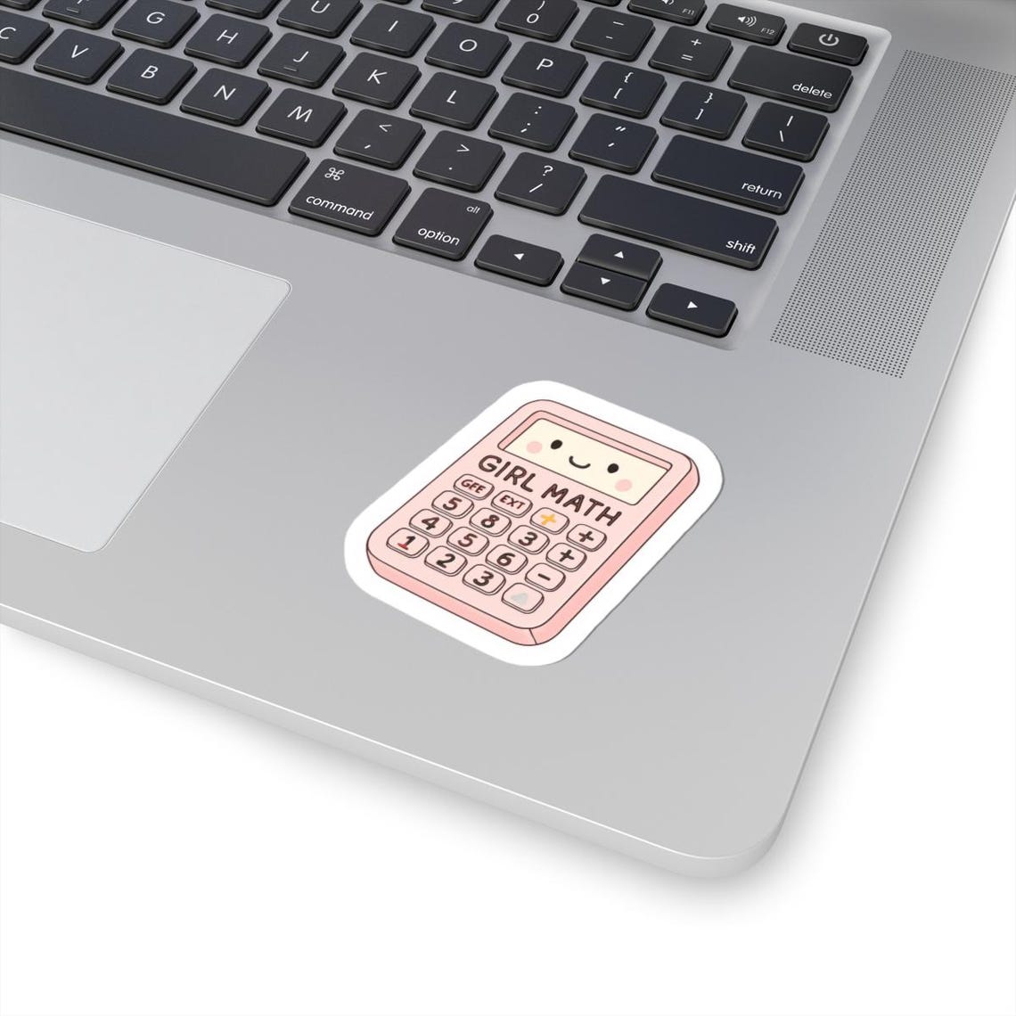 Girl Math Calculator Sticker – Funny Pink Y2K Vinyl Decal for Laptops ...