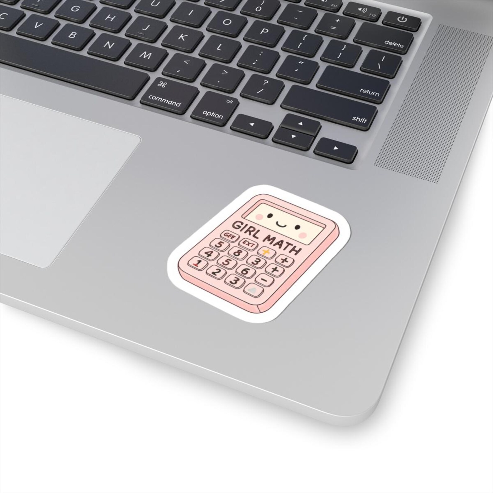 Girl Math Calculator Sticker – Funny Pink Y2K Vinyl Decal for Laptops ...