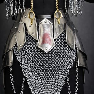 Medieval Lady Steel Armor Set | Chainmail Cosplay Armor | SCA LARP ...
