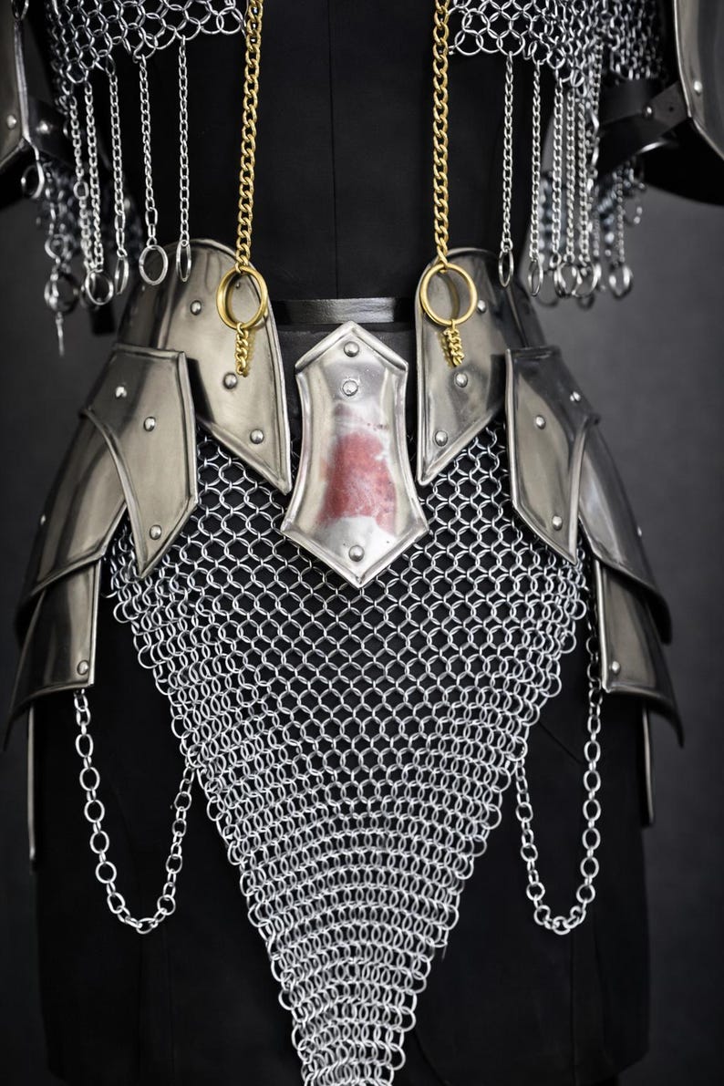 Medieval Lady Steel Armor Set | Chainmail Cosplay Armor | SCA LARP ...