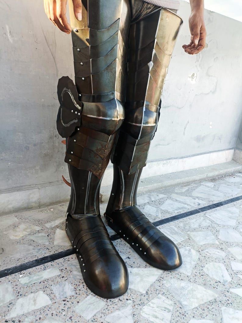 Nazgul Full Leg Armor Set – Dark Ringwraith Medieval Leg Protection ...