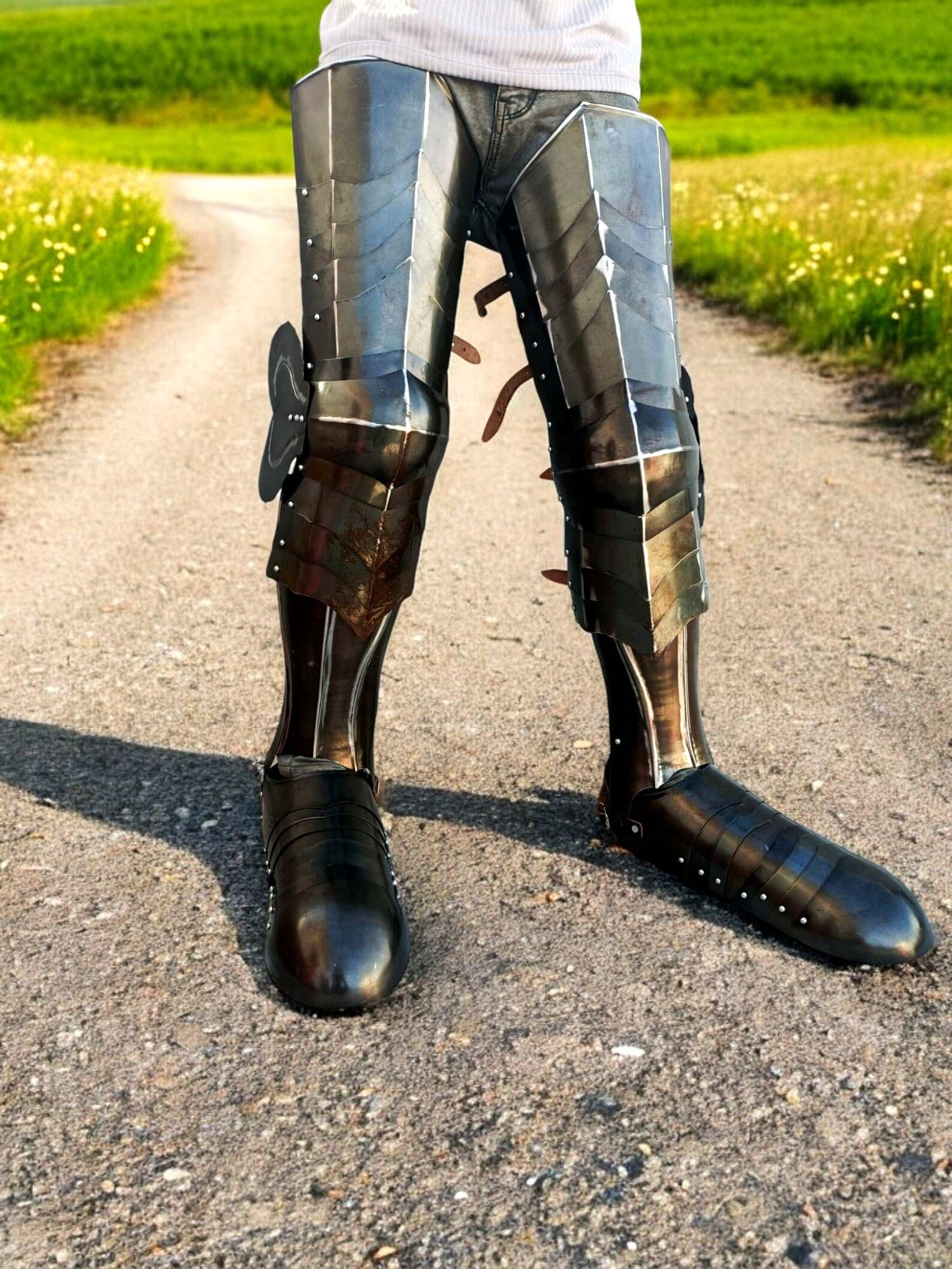 Nazgul Full Leg Armor Set – Dark Ringwraith Medieval Leg Protection ...