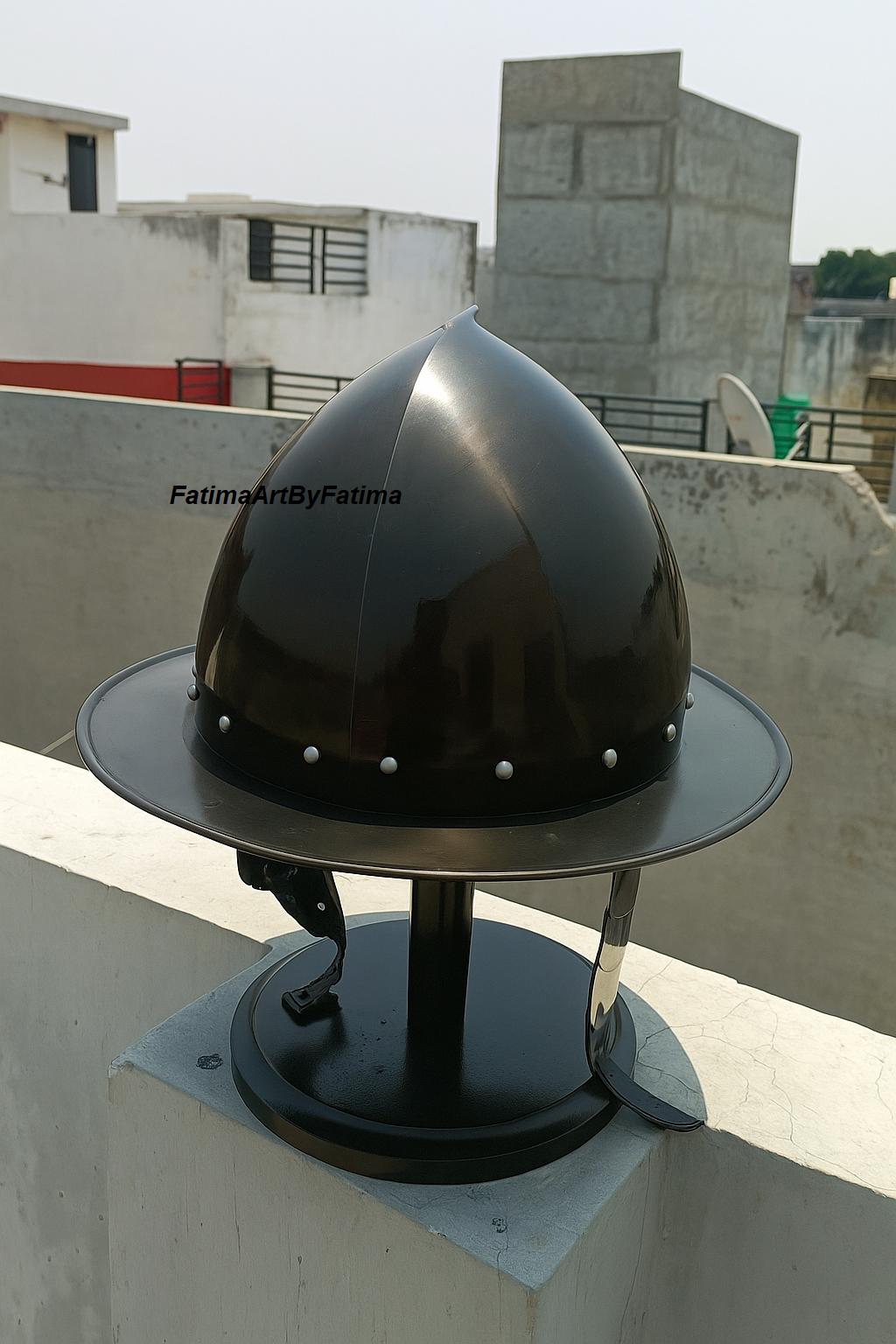Medieval Steel Cabasset Helmet: Spanish Morion Style, Wearable Armor ...