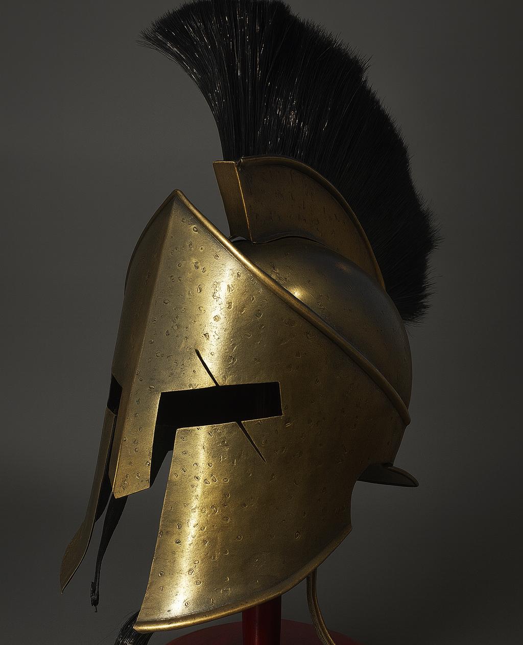 Medieval Battle-worn Steel Spartan Helmet: King Leonidas Cosplay Armor ...