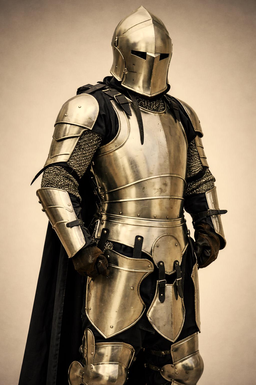Handmade 18 Gauge Steel Knight Armor | Wearable Barbuta Helmet, LARP ...