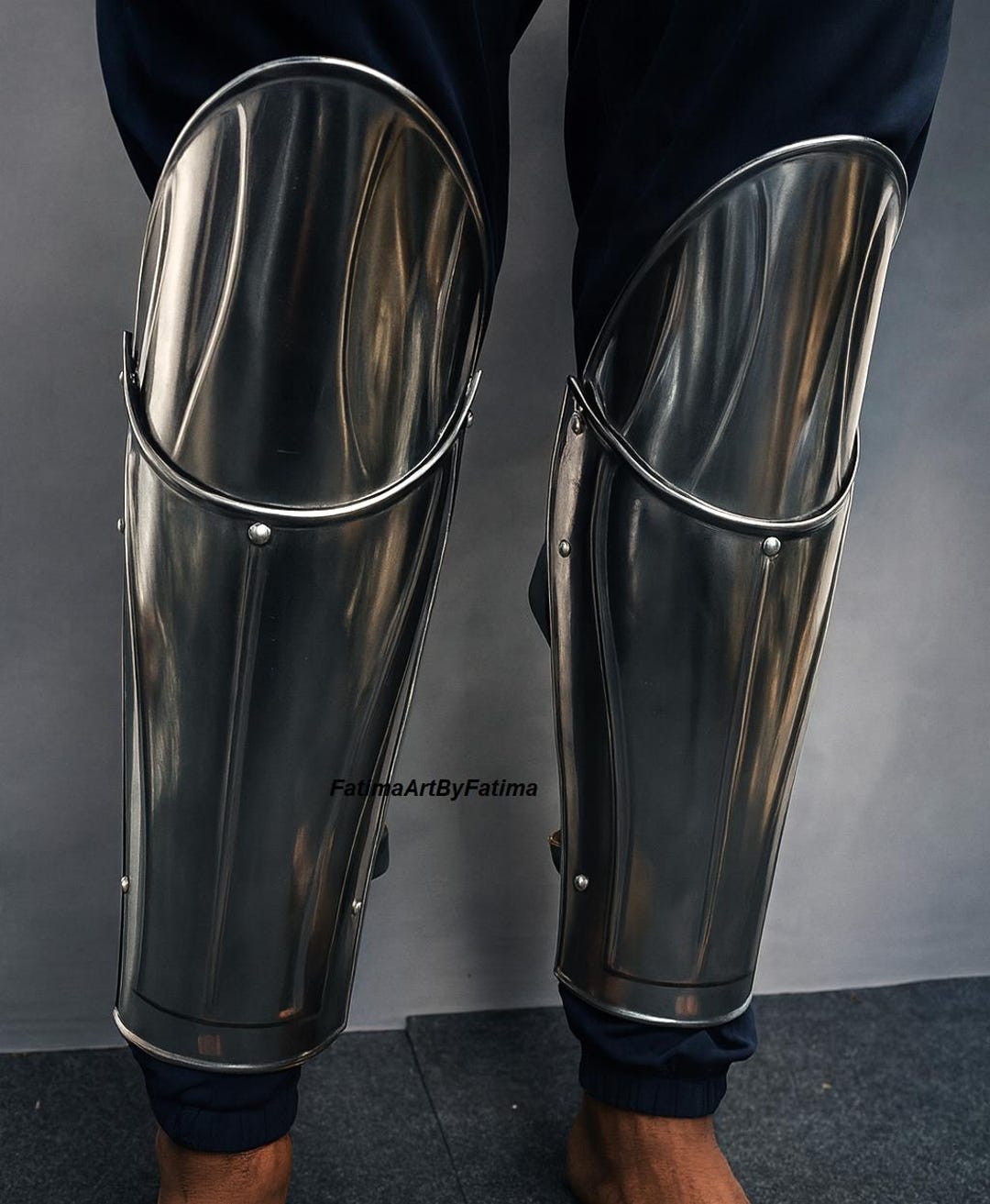 Medieval Knight Leg Armor Gaurdian Pair of Leg Greaves Made From Metal ...