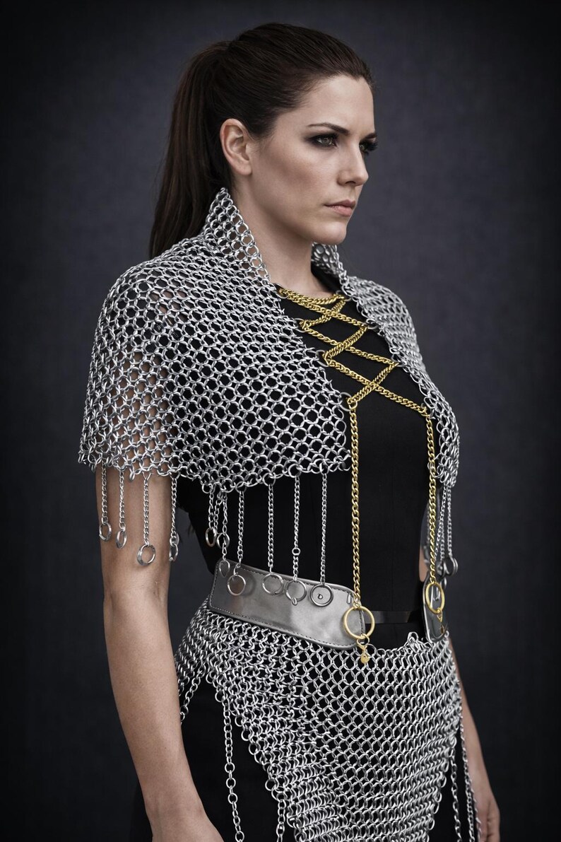 Medieval Lady Steel Armor Set | Chainmail Cosplay Armor | SCA LARP ...