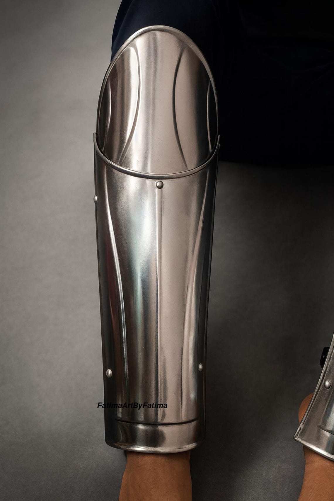 Medieval Knight Leg Armor Gaurdian Pair of Leg Greaves Made From Metal ...