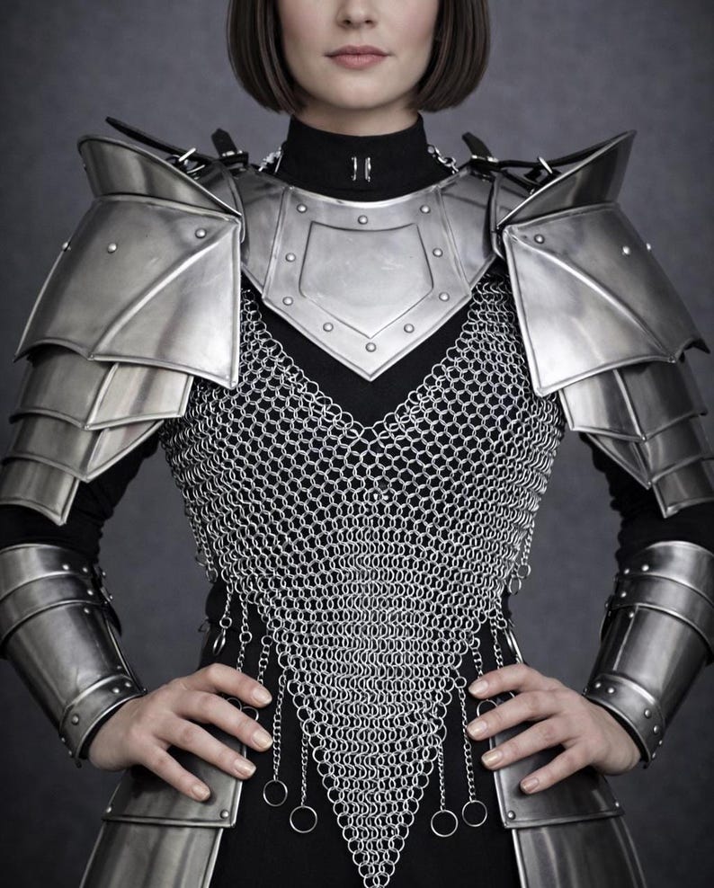 Handmade Women’s Knight Armor | Medieval Princess Costume | LARP ...