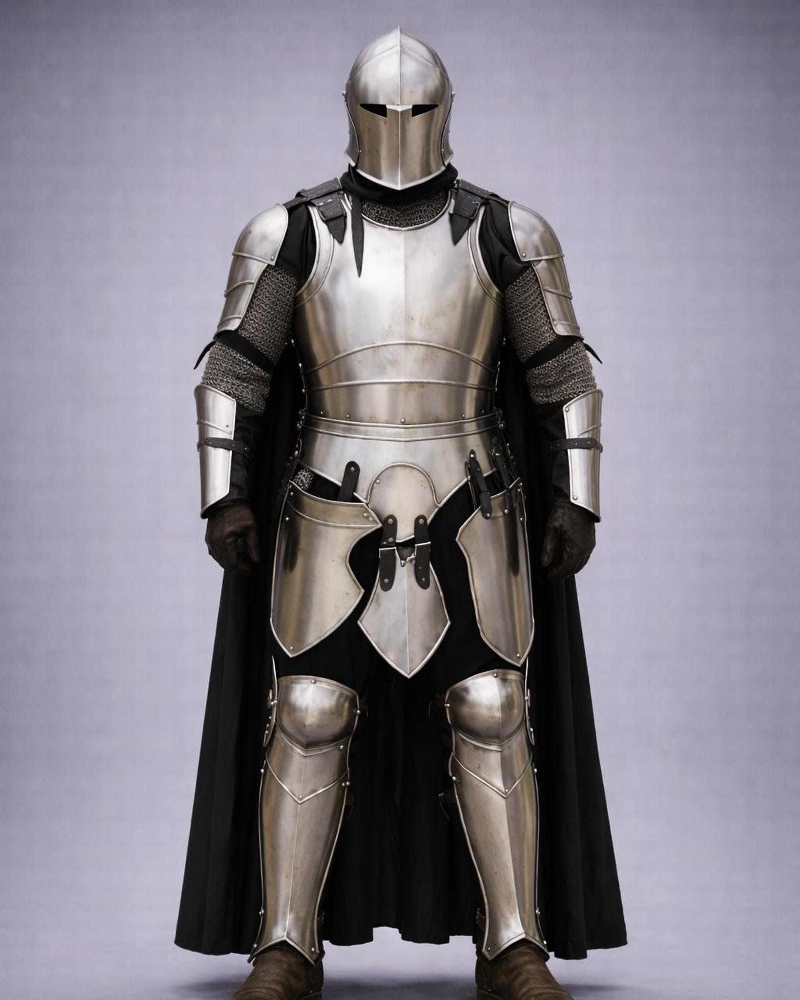 Handmade 18 Gauge Steel Knight Armor | Wearable Barbuta Helmet, LARP ...