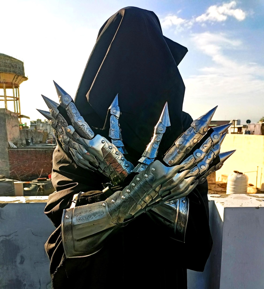 Nazgul Witch King of Angmar Cosplay Costume: Ringwraith Cloak ...