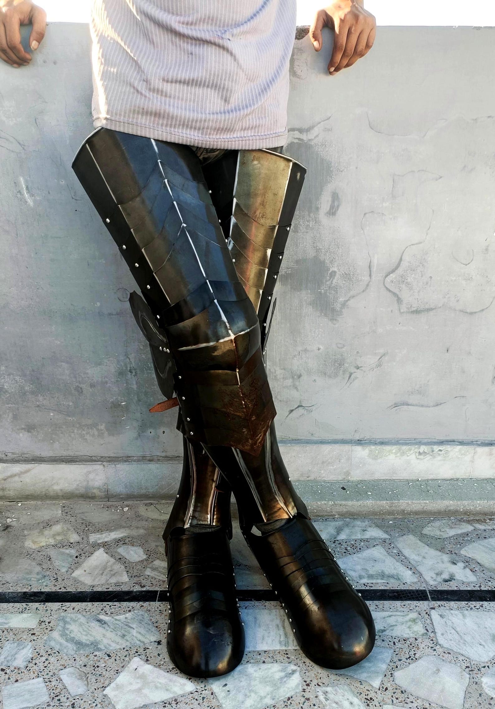 Nazgul Full Leg Armor Set – Dark Ringwraith Medieval Leg Protection ...