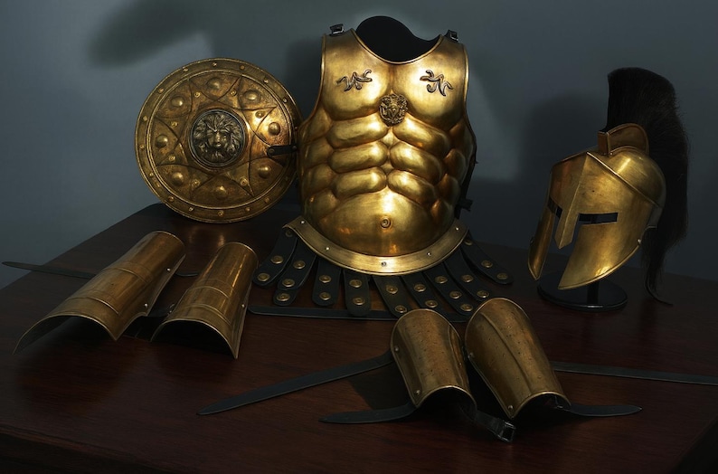 Full Spartan Muscle Armor Set – King Leonidas 300 Cosplay Costume ...