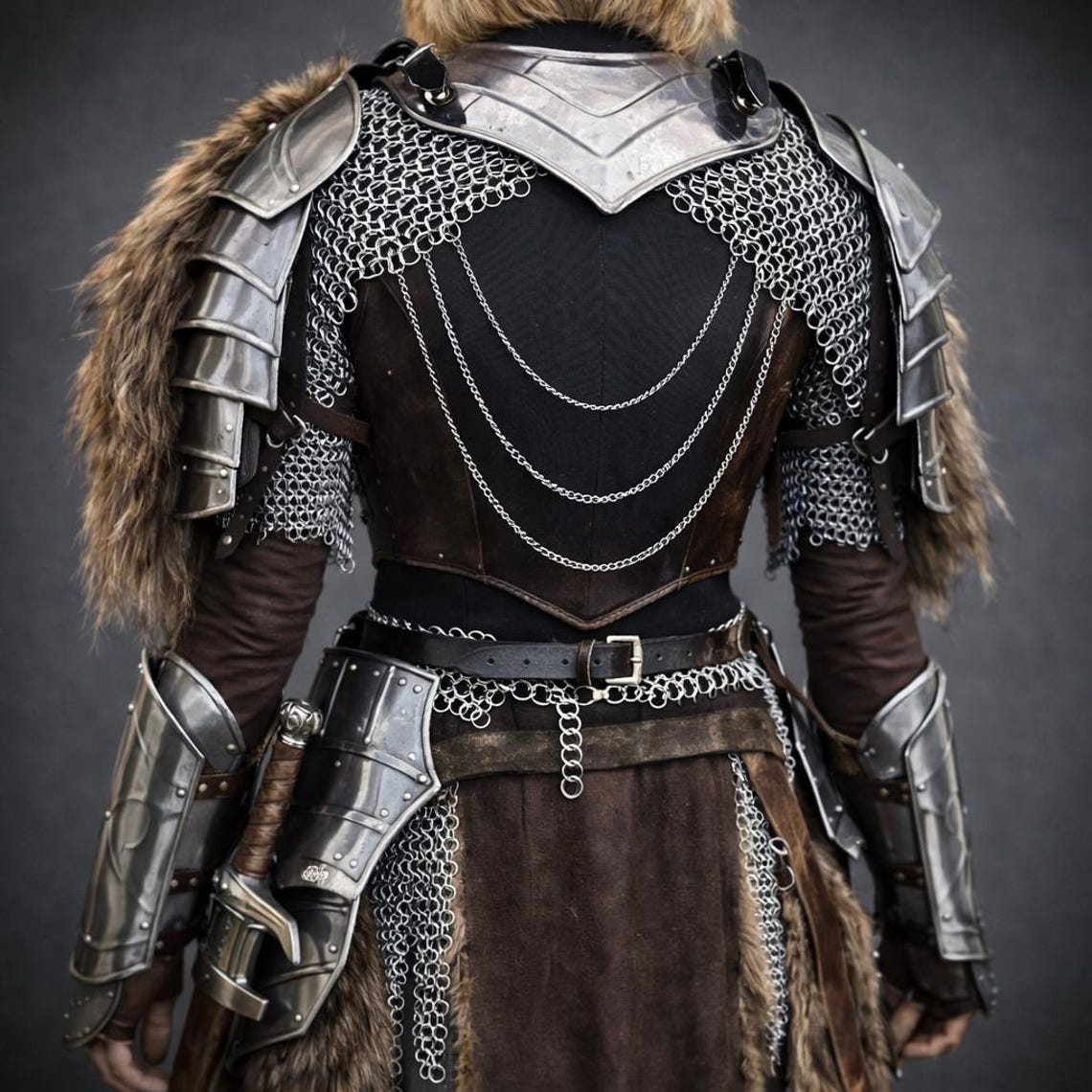 Polished Steel Female Knight Armor Set | Medieval Armor | Renaissance ...