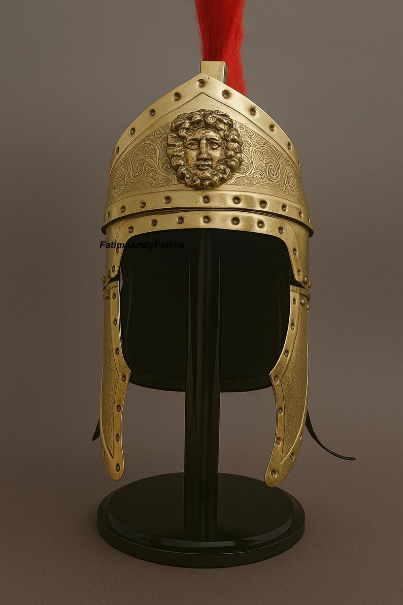 Medieval Engraved Spartan Roman Greek Centurion Gladiator Helmet ...