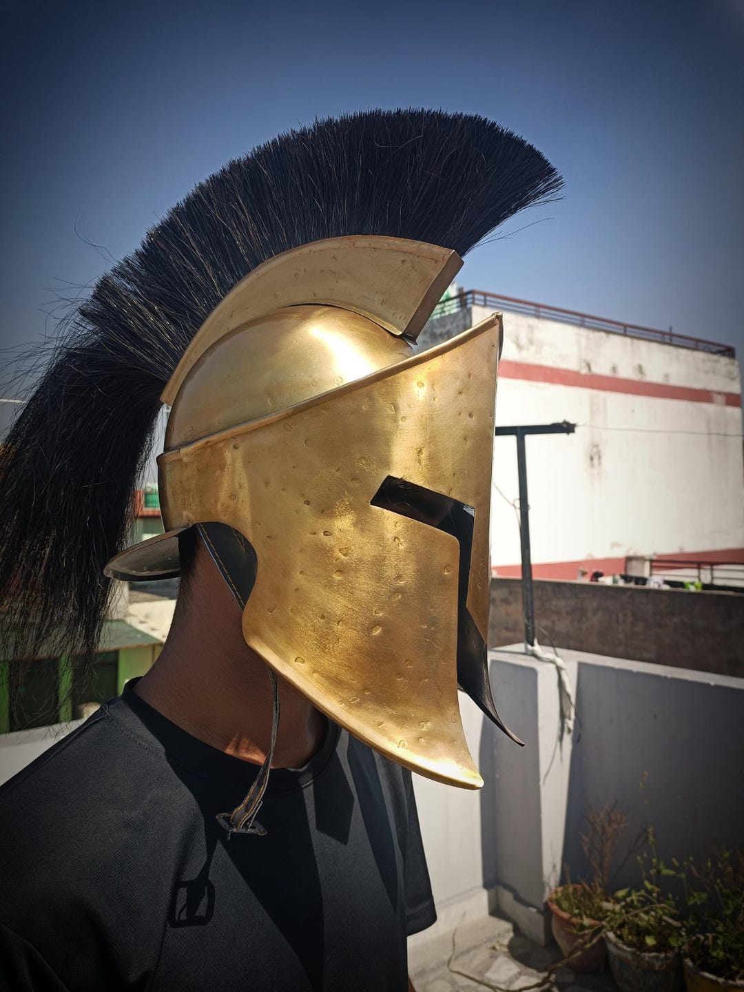 Medieval Roman Greek Wearable Spartan Helmet 300 King Leonidas Replica ...
