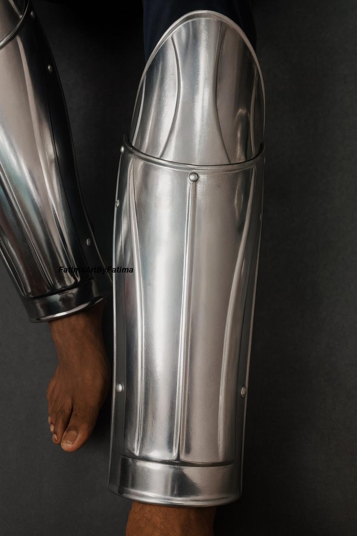 Medieval Knight Leg Armor Gaurdian Pair of Leg Greaves Made From Metal ...