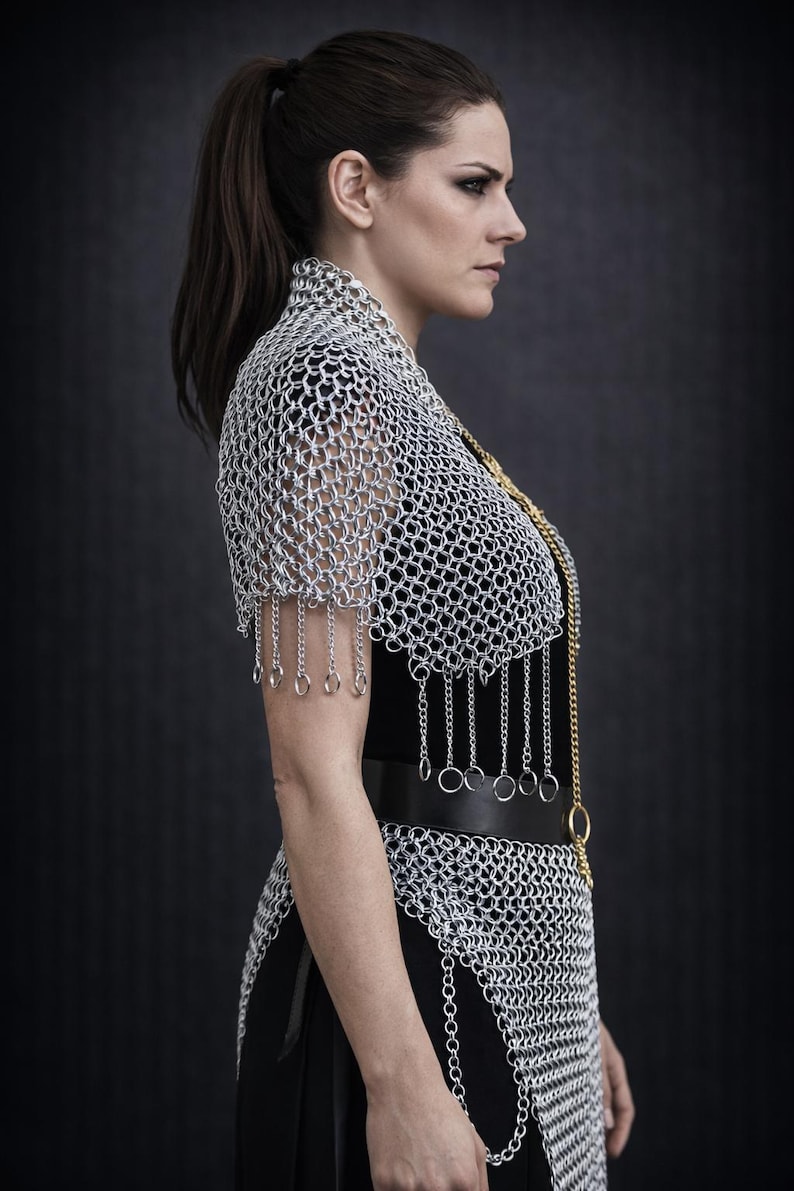 Medieval Lady Steel Armor Set | Chainmail Cosplay Armor | SCA LARP ...