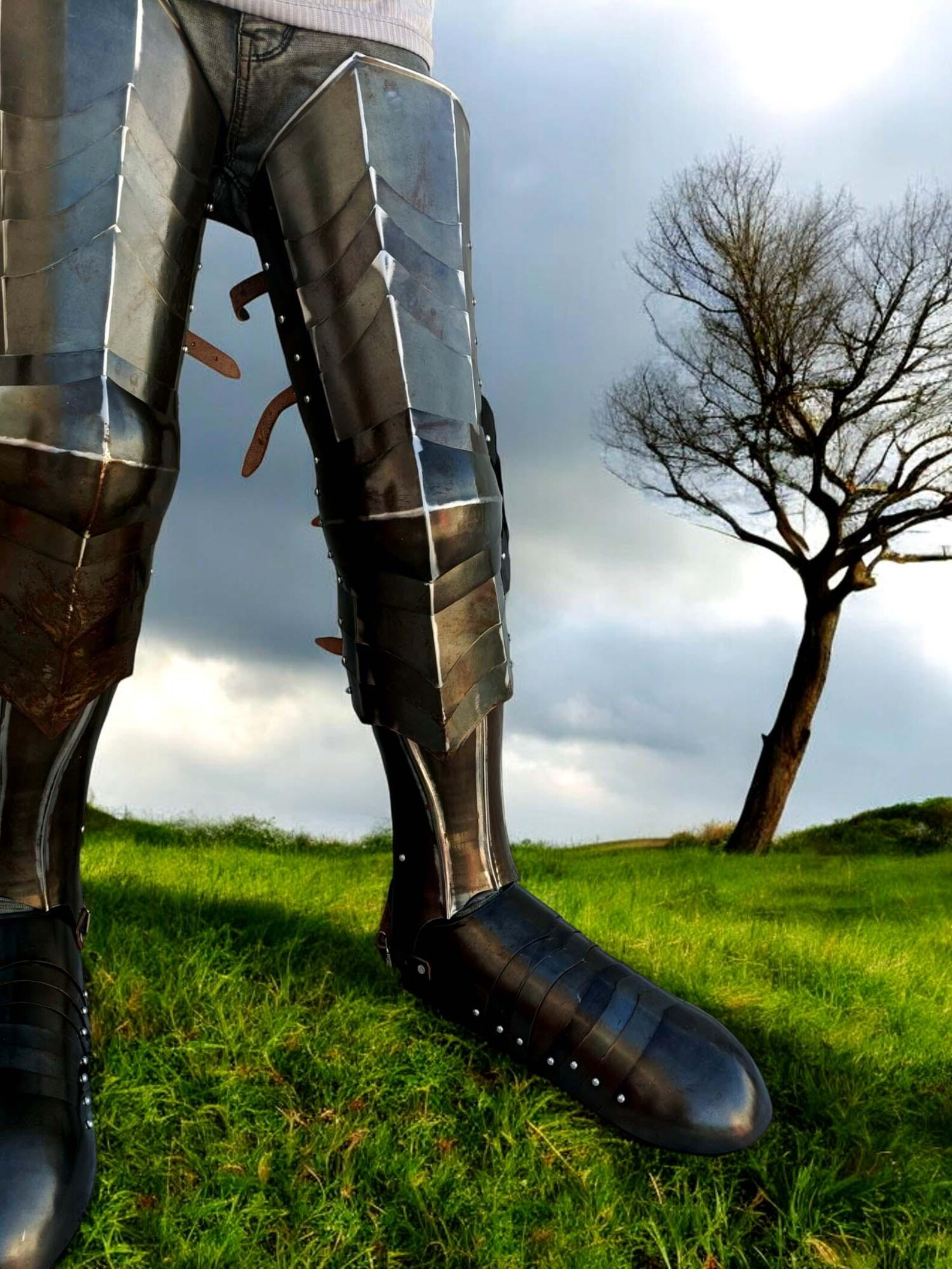 Nazgul Full Leg Armor Set – Dark Ringwraith Medieval Leg Protection ...