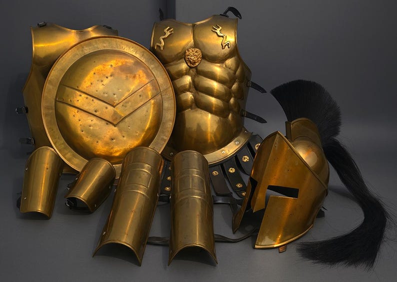 Full Spartan Muscle Armor Set – King Leonidas 300 Cosplay Costume ...