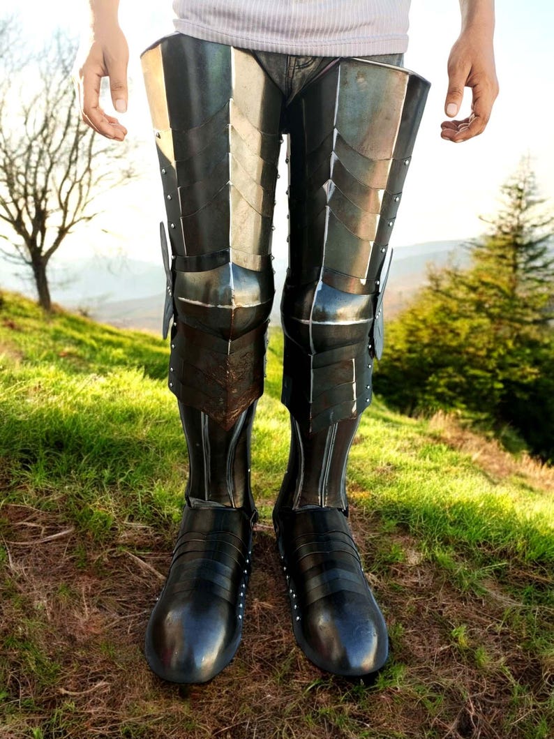 Nazgul Full Leg Armor Set – Dark Ringwraith Medieval Leg Protection ...