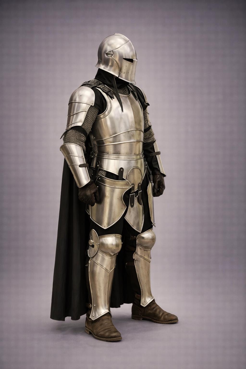 Handmade 18 Gauge Steel Knight Armor | Wearable Barbuta Helmet, LARP ...