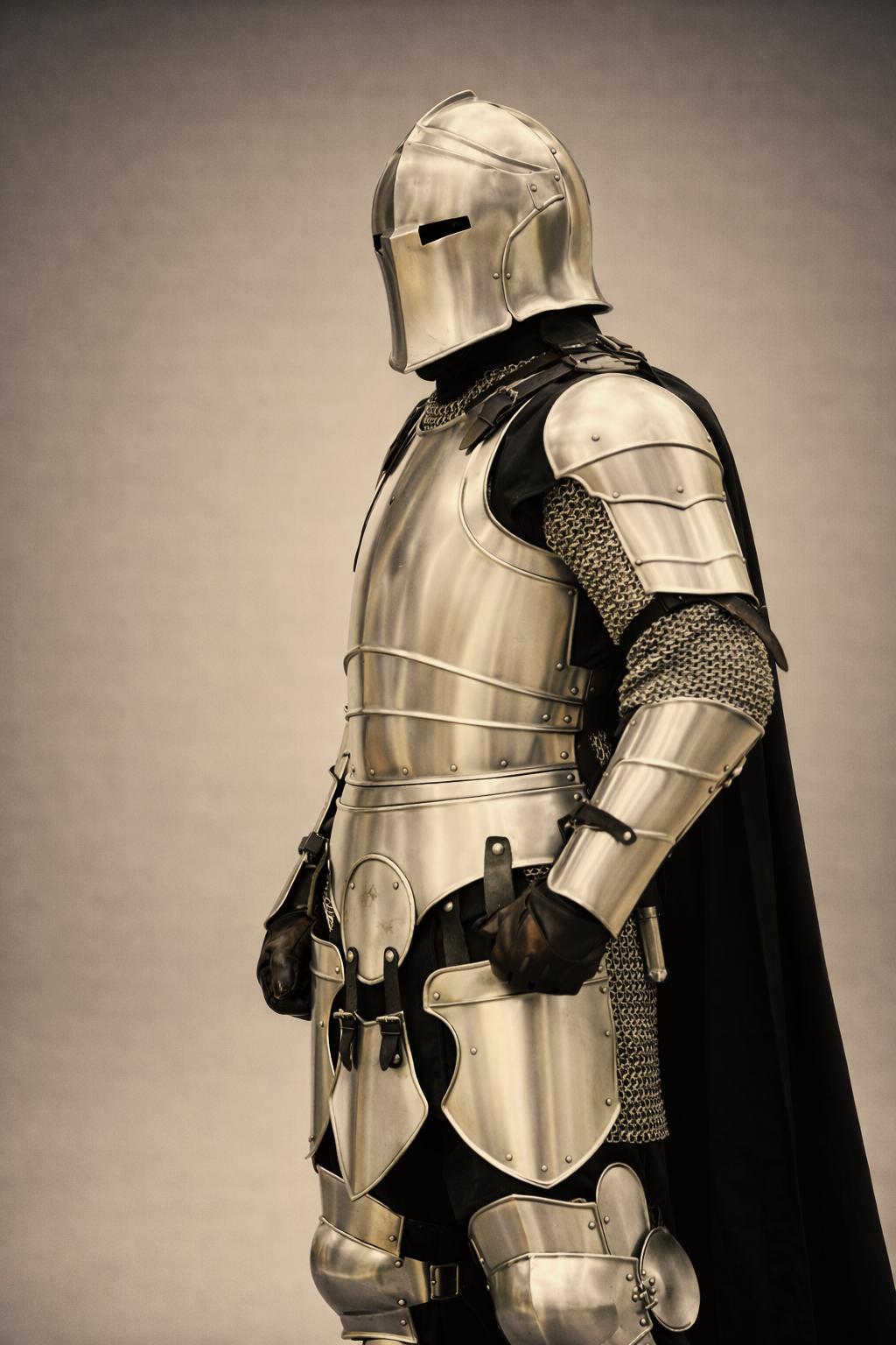 Handmade 18 Gauge Steel Knight Armor | Wearable Barbuta Helmet, LARP ...