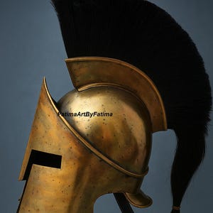 Medieval Battle-worn Steel Spartan Helmet: King Leonidas Cosplay Armor ...