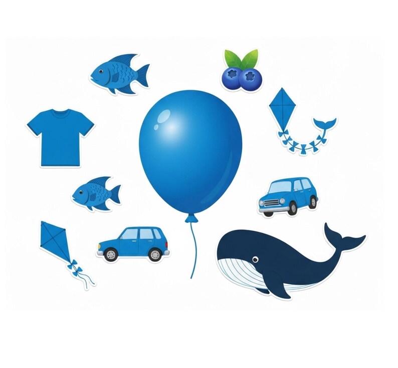 Red & Blue Color Recognition Book: Preschool Learning (PDF Pattern) - Etsy