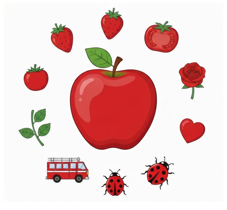 Red & Blue Color Recognition Book: Preschool Learning (PDF Pattern) - Etsy