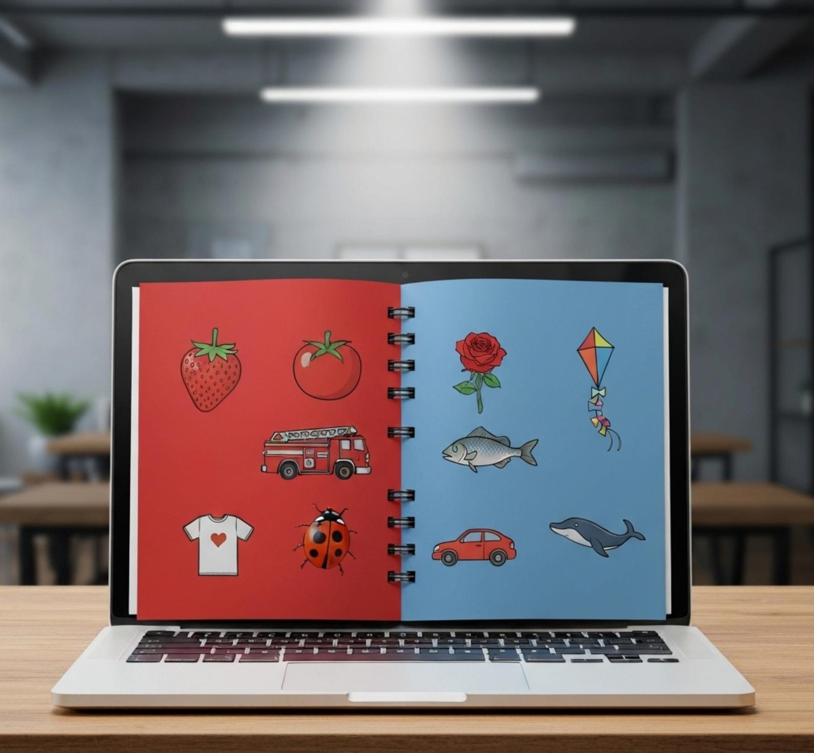 Red & Blue Color Recognition Book: Preschool Learning (PDF Pattern) - Etsy