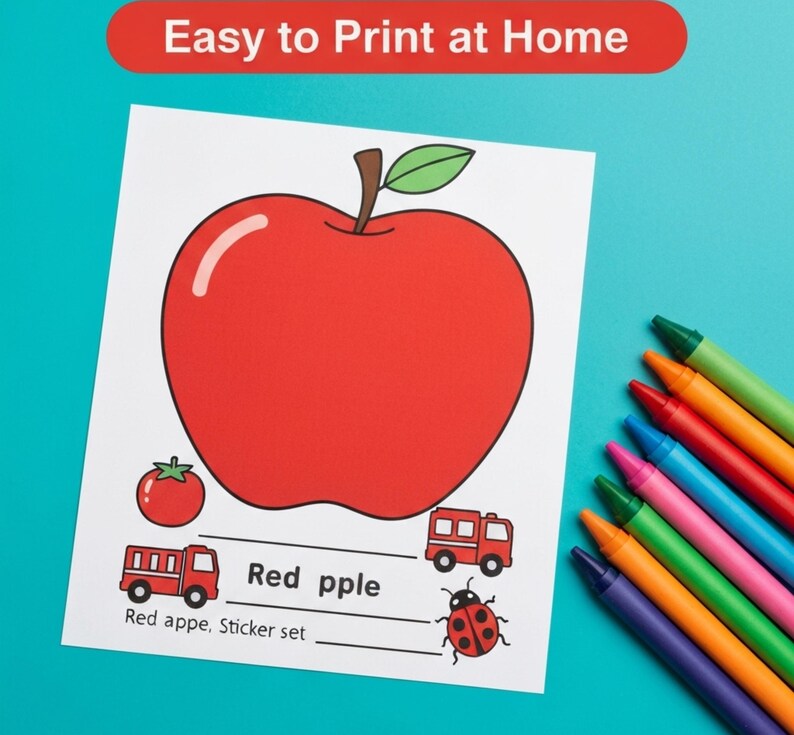 Red & Blue Color Recognition Book: Preschool Learning (PDF Pattern) - Etsy
