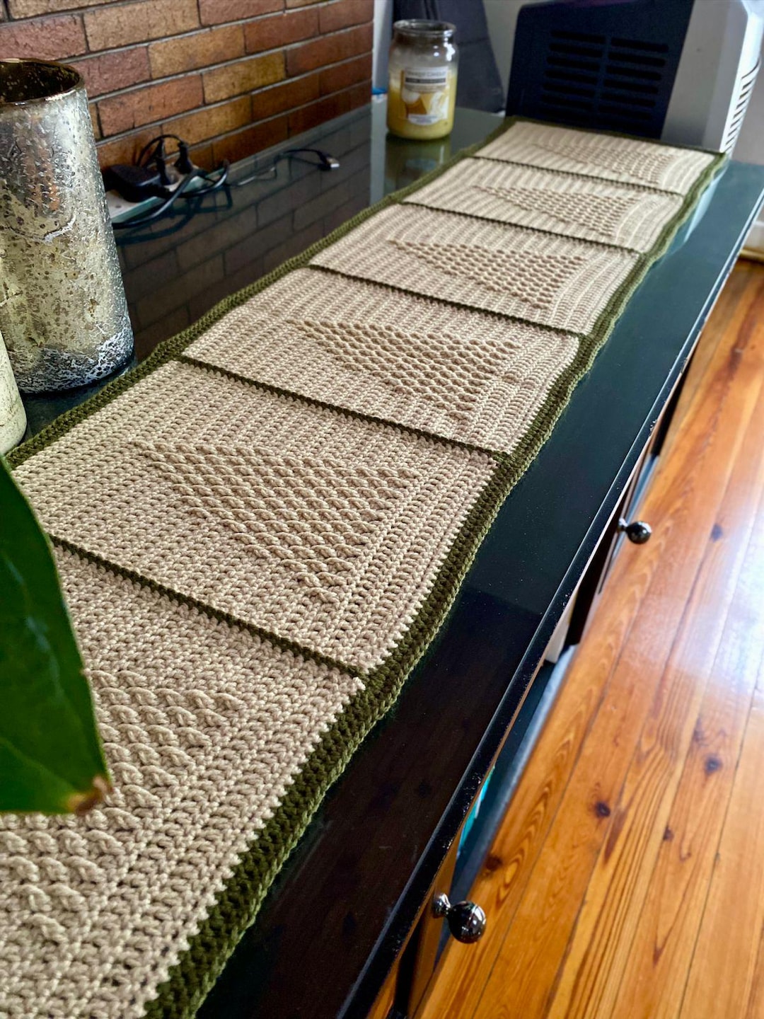 Easy Christmas Crochet Pattern – Table Runner, Rustic Holiday ...