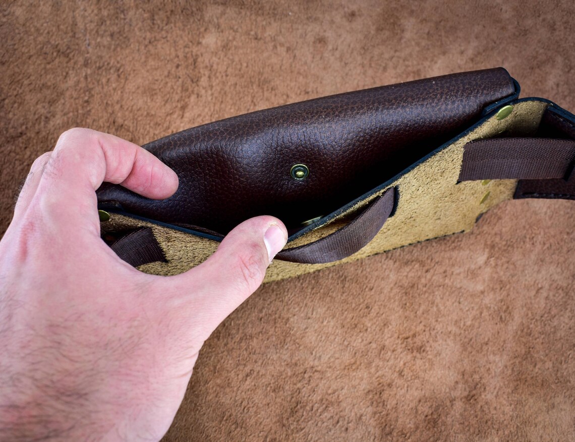 Diy Leather Belt Bag Pattern, Fanny Pack Sewing Template, Waist Pouch ...