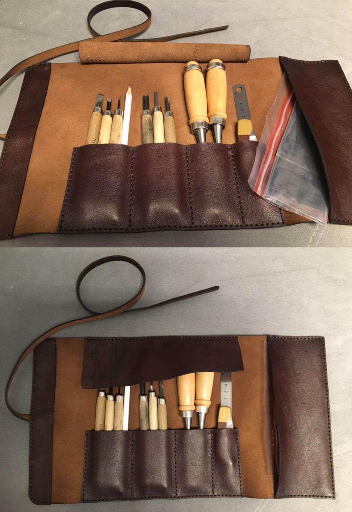 Roll up Pencil Case Pattern, Leather Pencil Holder Svg & Pdf, DIY ...