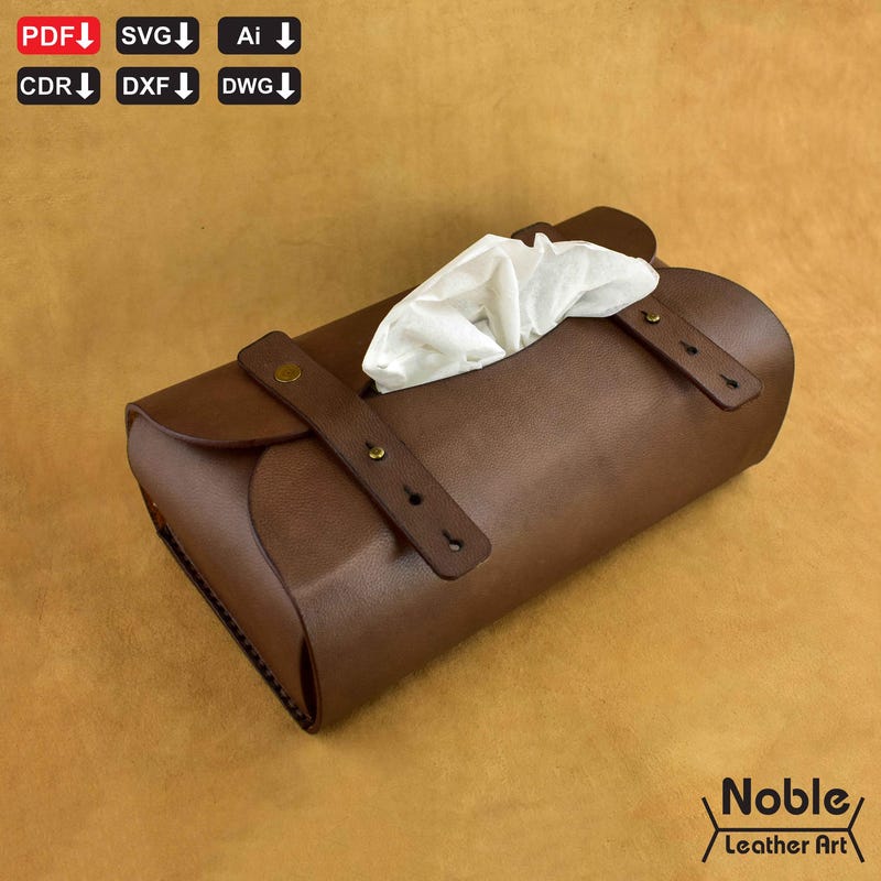 Leather Tooled Tissue Box - Etsy