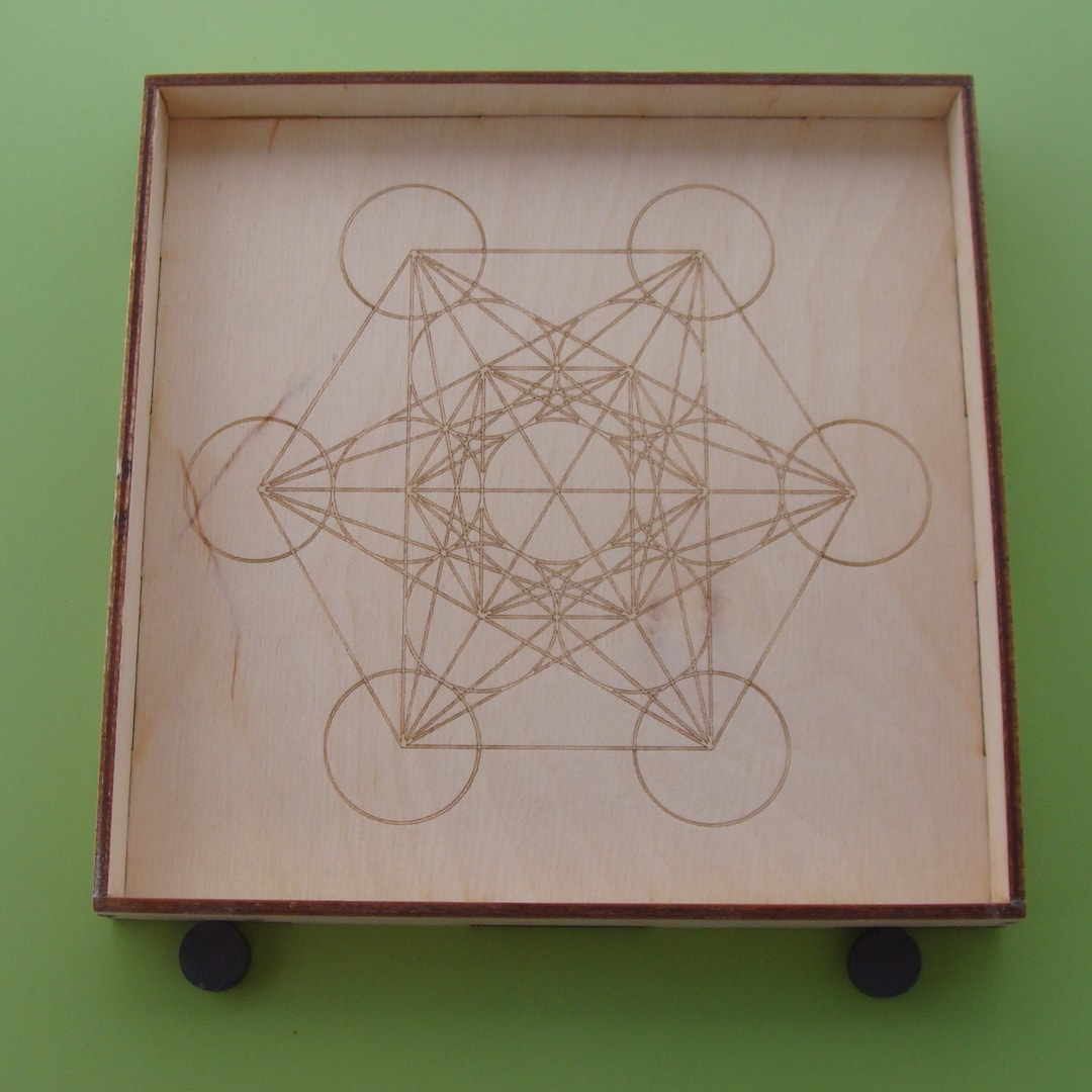 Crystal Grid, Engraved Wood - Etsy